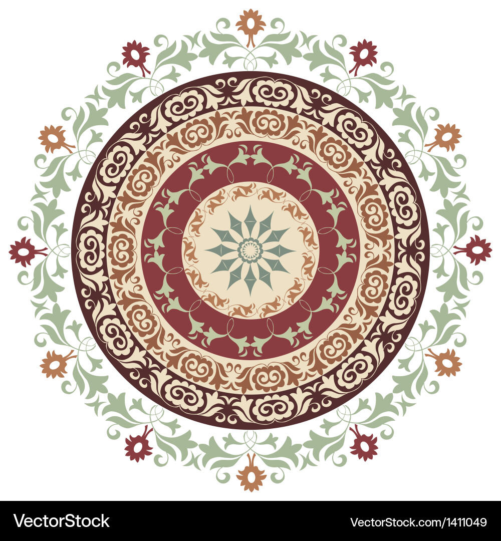 Circle ornament version Royalty Free Vector Image