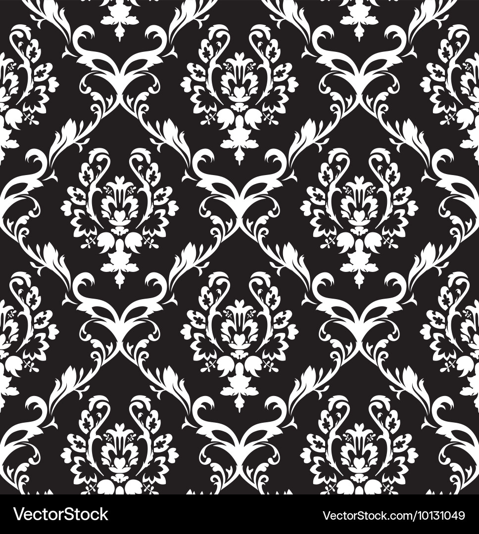 Elegant Baroque Damask Pattern Royalty Free Vector Image