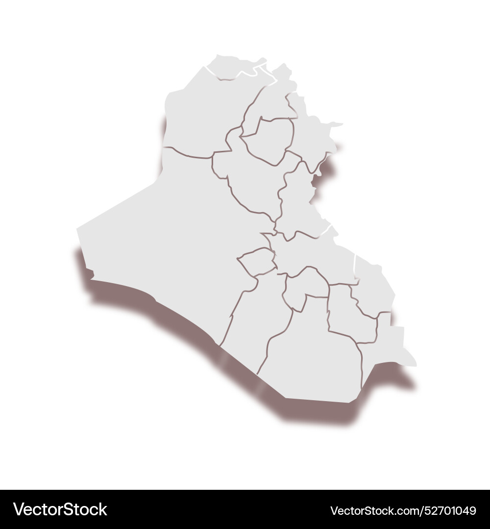 Iraq country map icon symbol design Royalty Free Vector