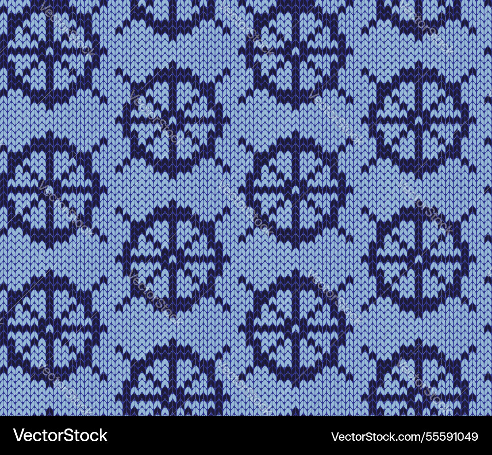 Knitting anchors seamless pattern Royalty Free Vector Image