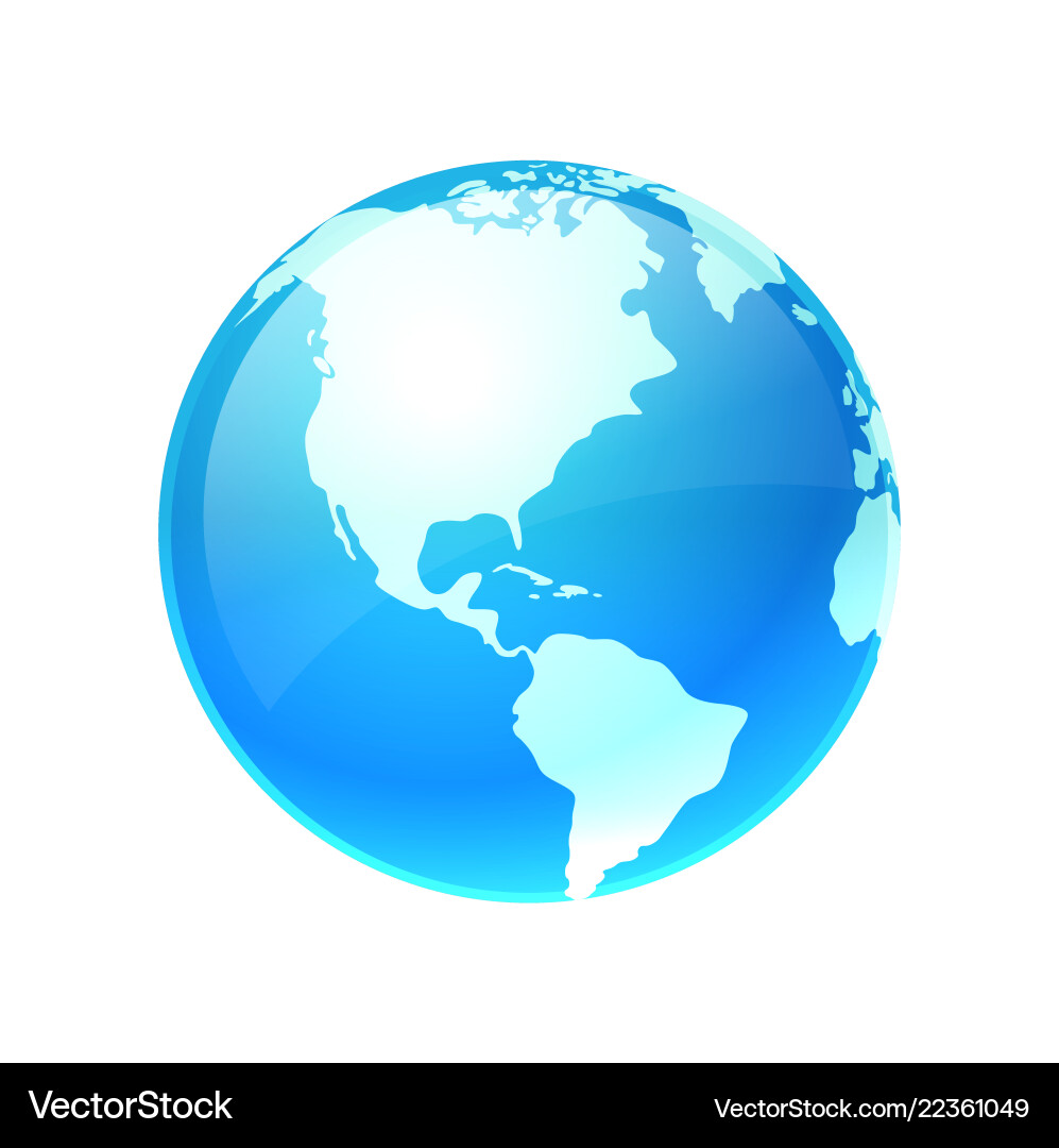 Logo earth planet Royalty Free Vector Image - VectorStock