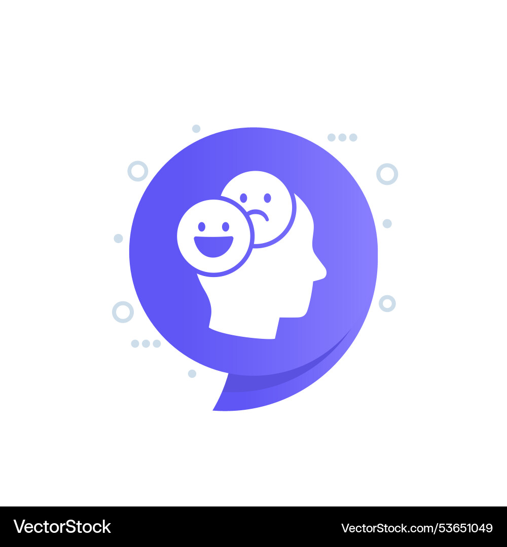 Mood swings icon change Royalty Free Vector Image