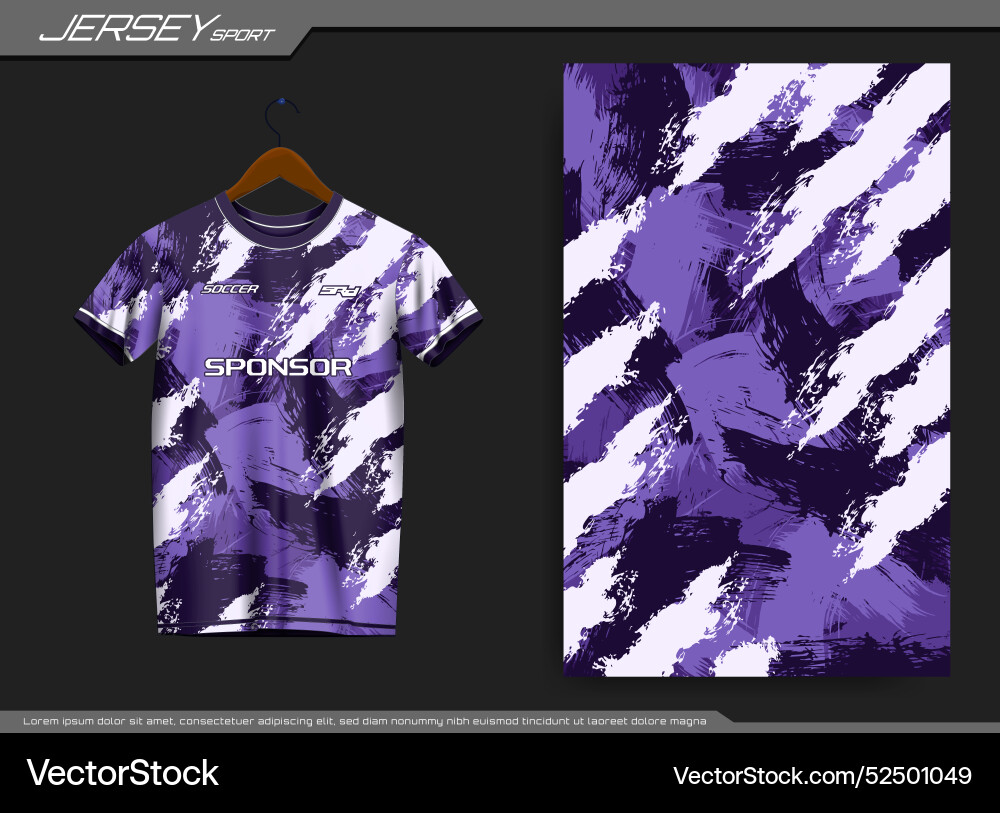 Sports geometric racing jersey design Royalty Free Vector