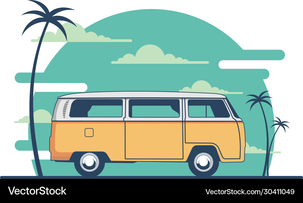 Van Royalty Free Vector Image - VectorStock