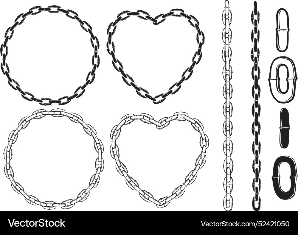 Chain element Royalty Free Vector Image - VectorStock