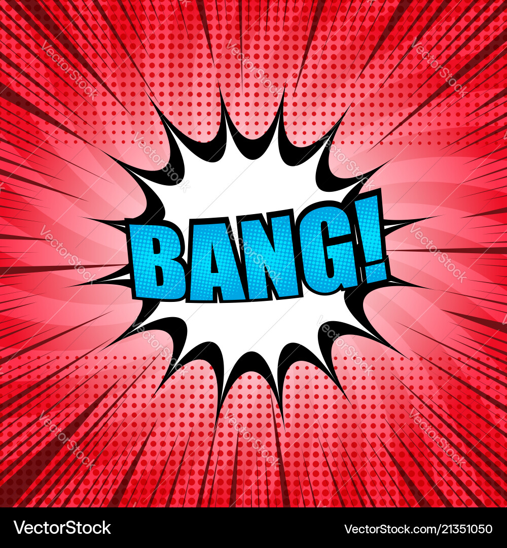 Comic page red background Royalty Free Vector Image