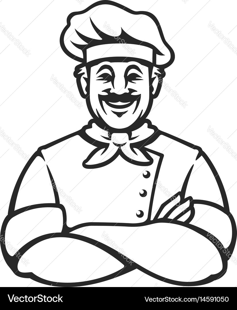 Happy chef icon Royalty Free Vector Image - VectorStock