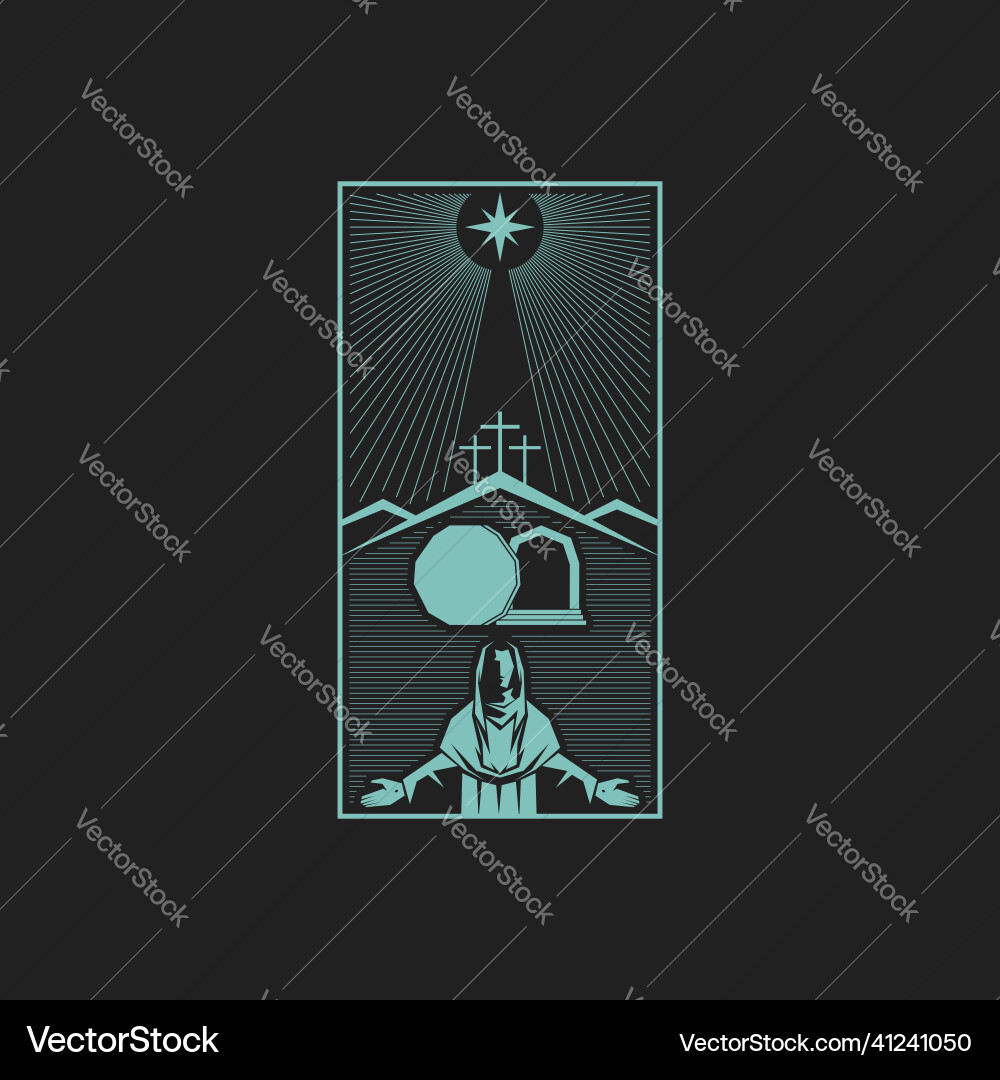 Resurrection of Christ Royalty Free Vector Image