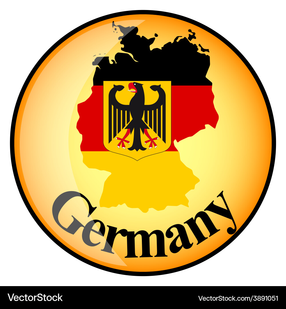 Button germany Royalty Free Vector Image - VectorStock