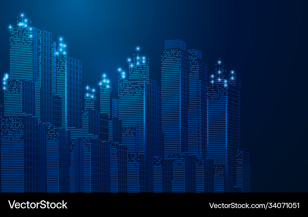 Cybercity Royalty Free Vector Image - VectorStock