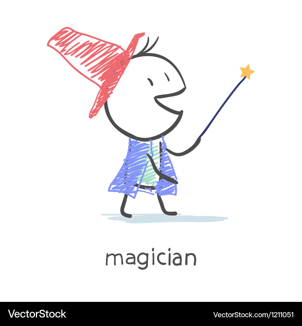 Magician Royalty Free Vector Image - VectorStock