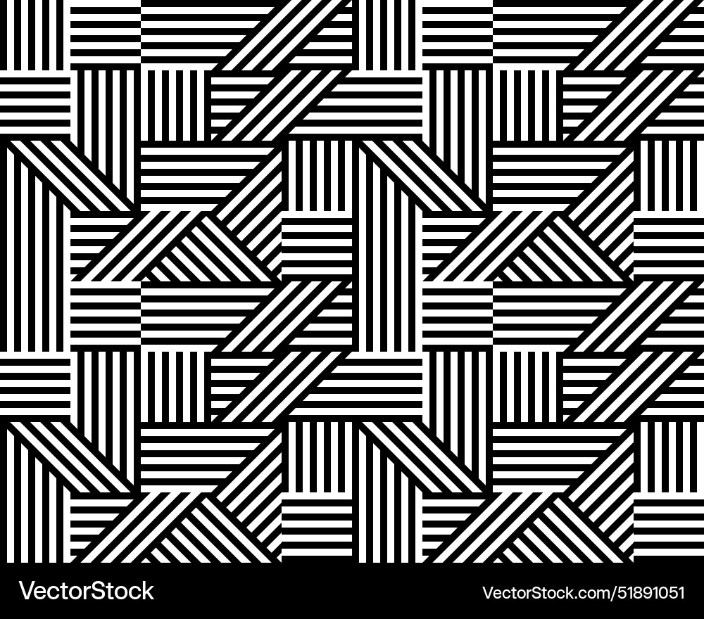Seamless monochrome geometric pattern Royalty Free Vector