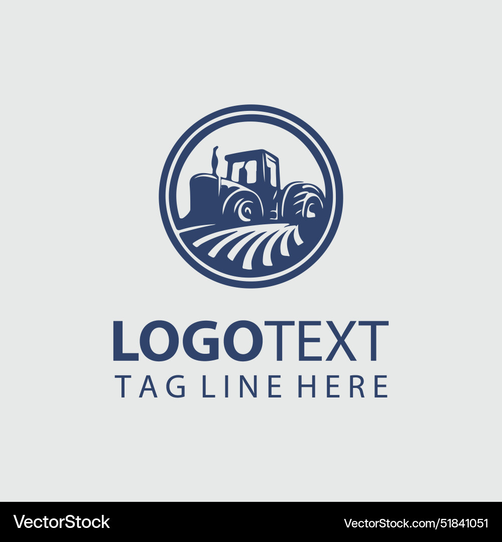 Tractor logo Royalty Free Vector Image - VectorStock