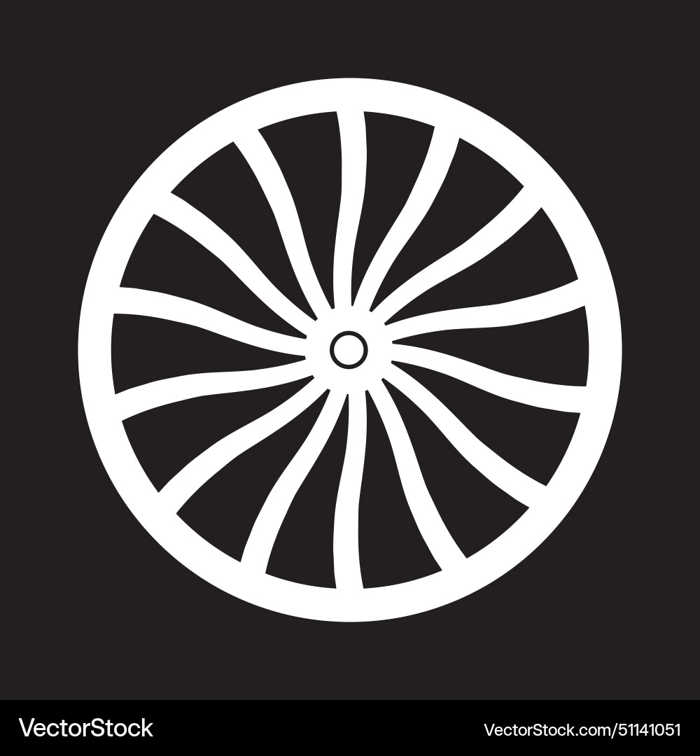 Wooden wheel icon Royalty Free Vector Image - VectorStock