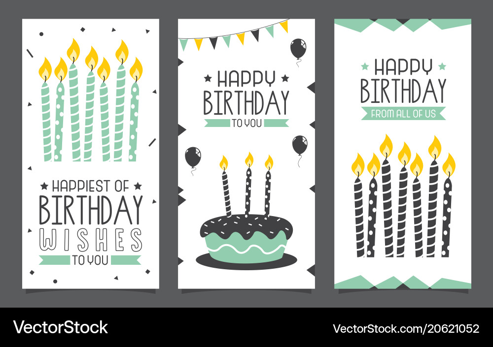 Birthday invitation card design Royalty Free Vector Image