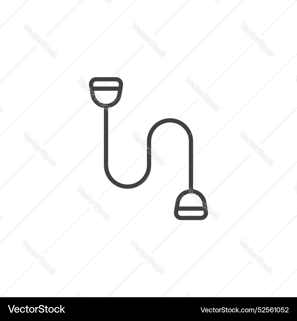Exercise bands icon set on white background Vector Image