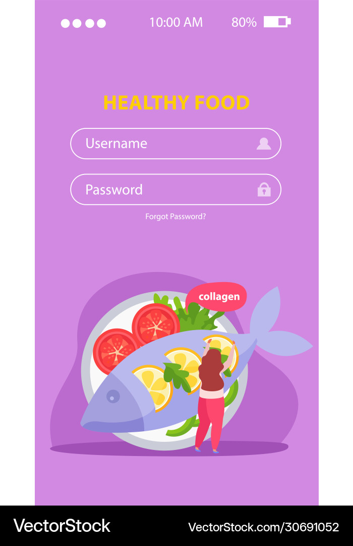 Healthy food mobile background Royalty Free Vector Image