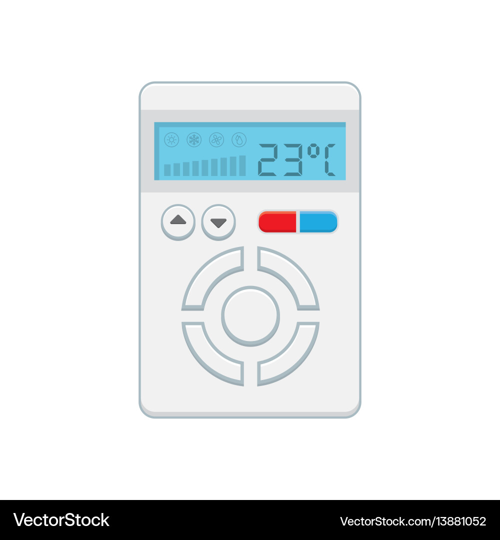Temperature controller electronic thermostat Vector Image