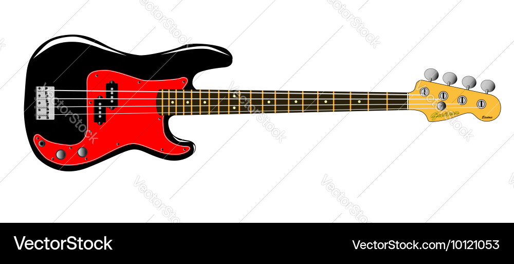 Bass guitar Royalty Free Vector Image - VectorStock