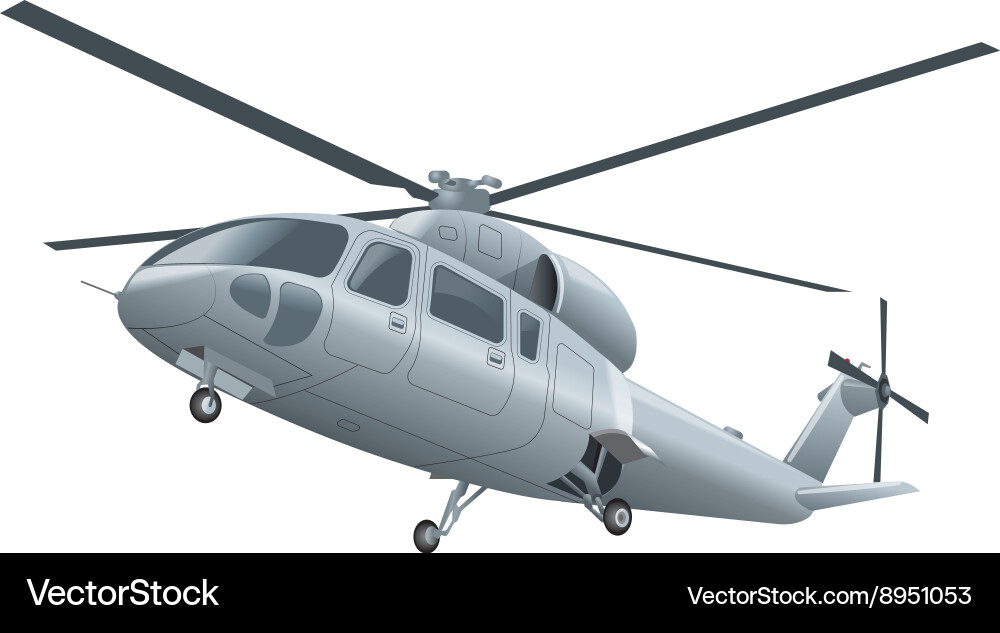 Flying helicopter Royalty Free Vector Image - VectorStock