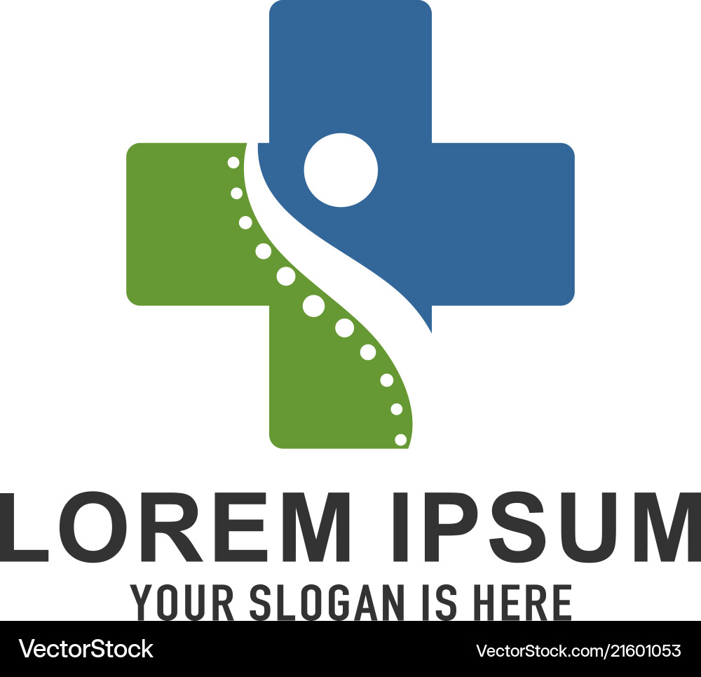 Orthopedic medical logo Royalty Free Vector Image