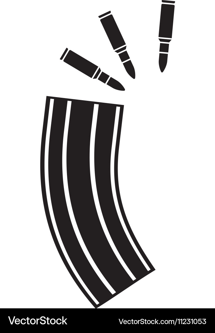 Rifle bullets icon Royalty Free Vector Image - VectorStock