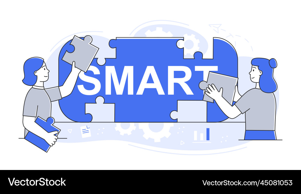 Smart Goals Concept Royalty Free Vector Image - VectorStock