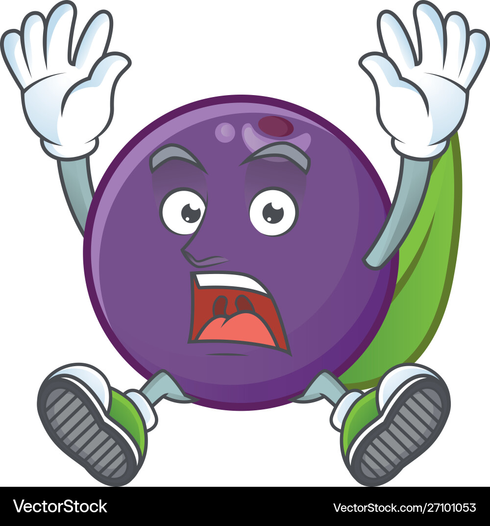 Successful acai berries cartoon character Vector Image
