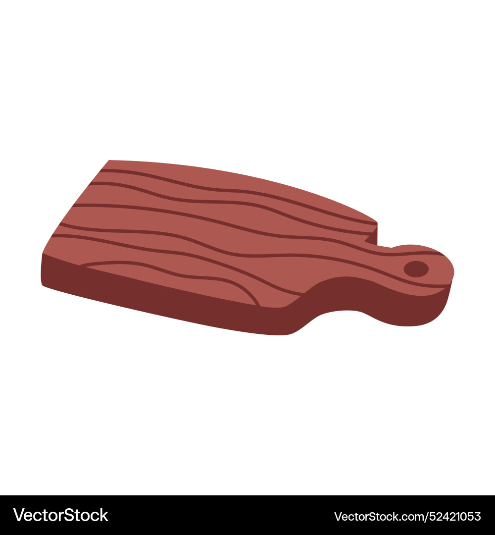 Wooden cutting board Royalty Free Vector Image