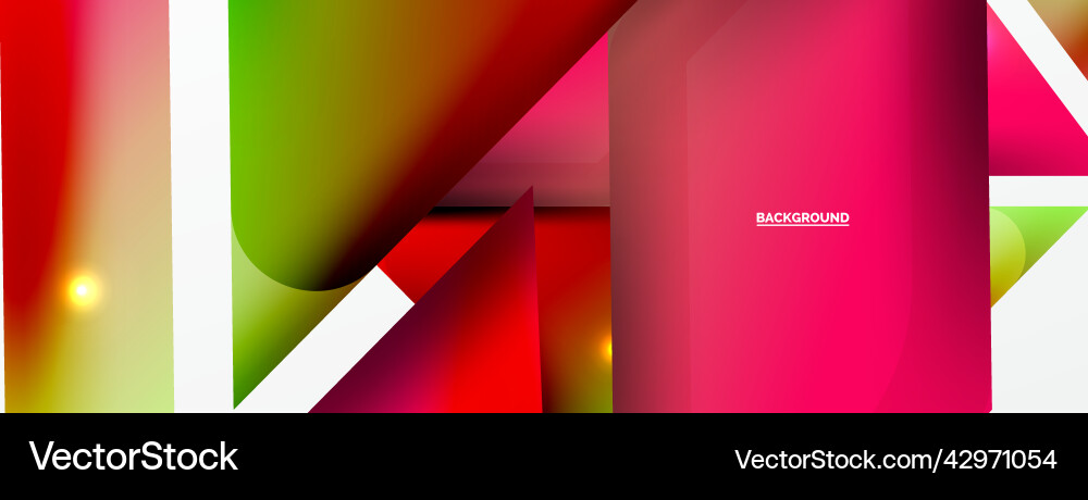 Abstract background simple color geometric shapes Vector Image