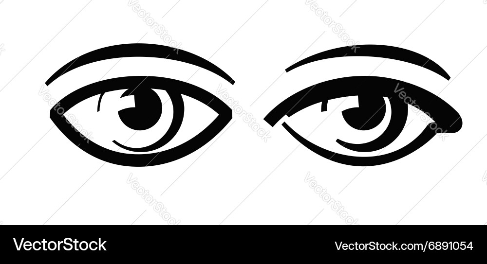 Black eye Royalty Free Vector Image - VectorStock