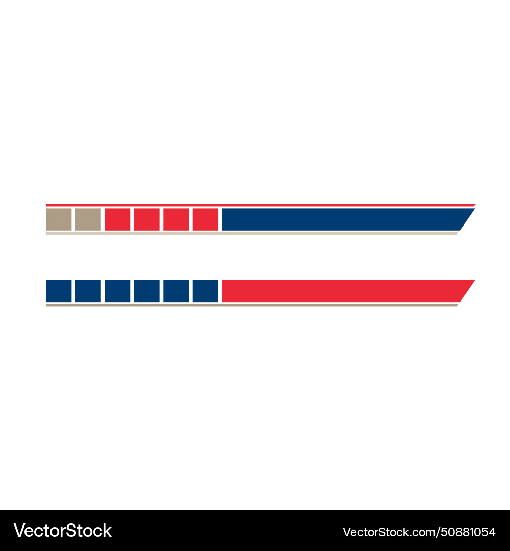 Car body stripe decal sticker design Royalty Free Vector