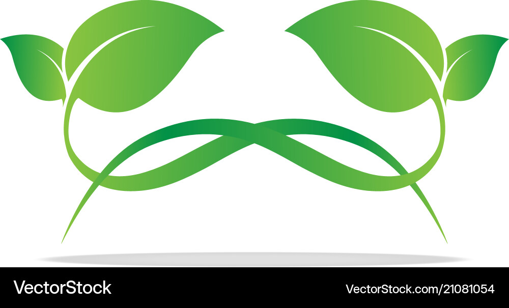 Leaves logo Royalty Free Vector Image - VectorStock