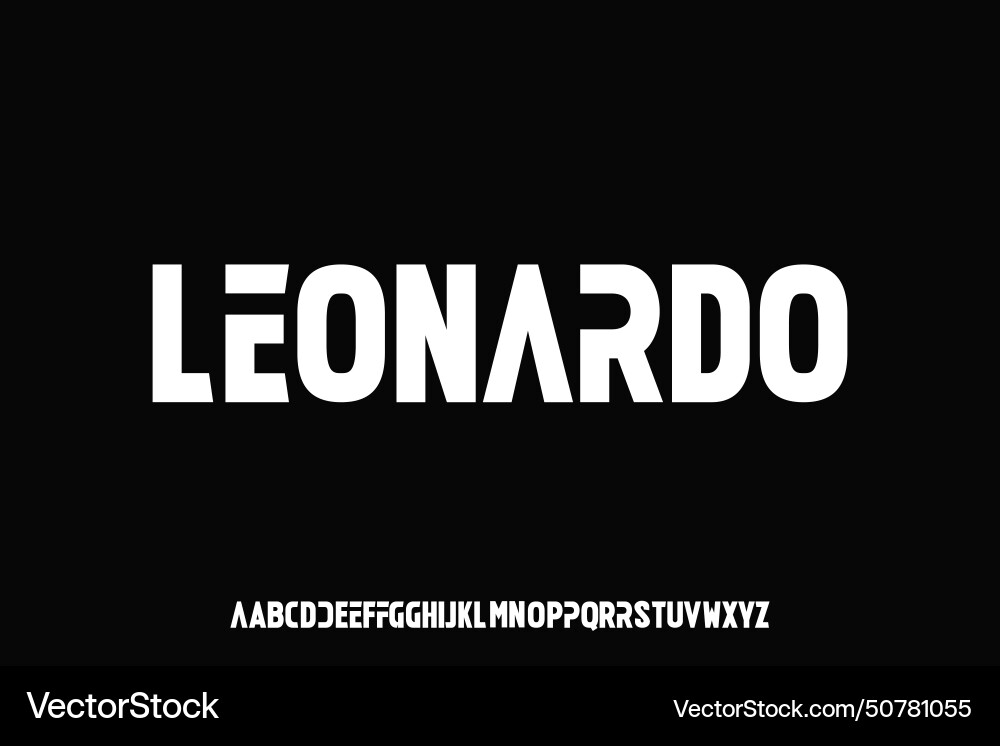 Display alphabet font design suitable Royalty Free Vector