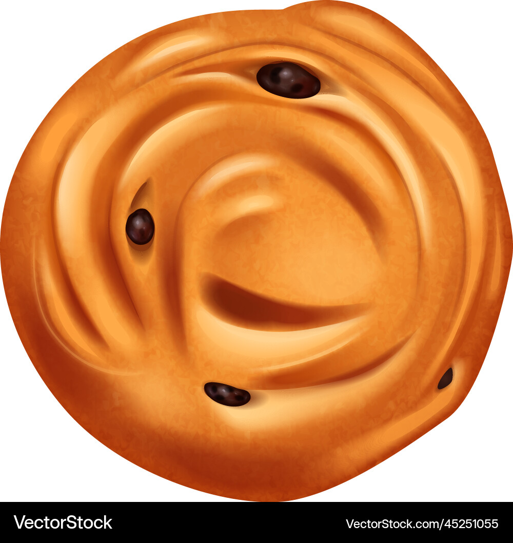 Realistic bread bun Royalty Free Vector Image - VectorStock