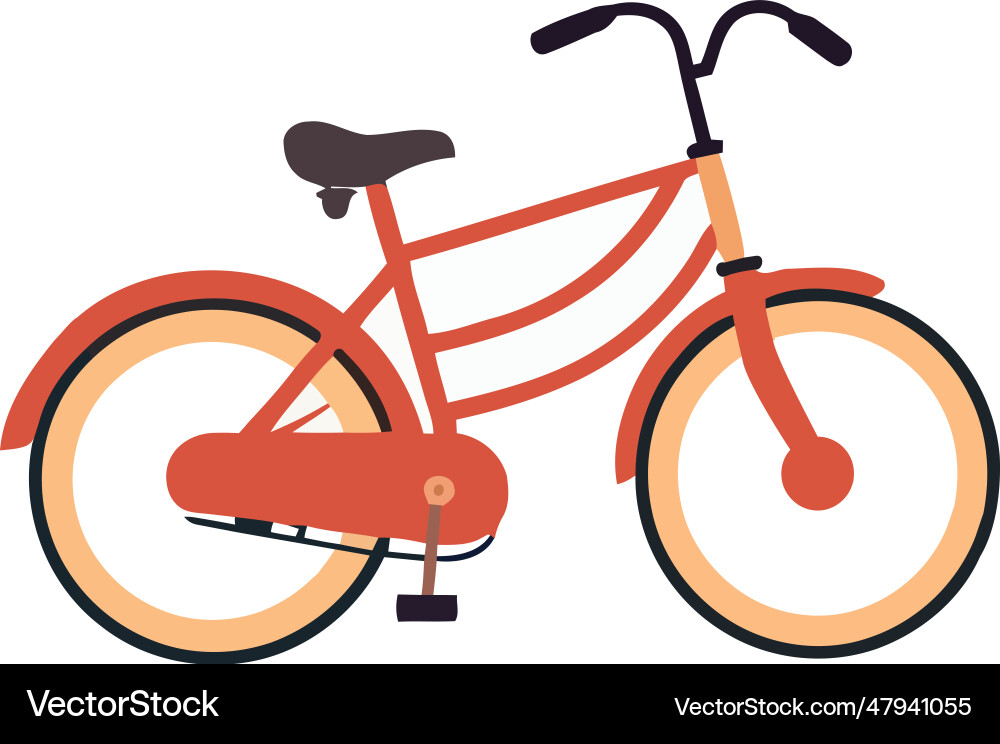 Red bicycle design Royalty Free Vector Image - VectorStock