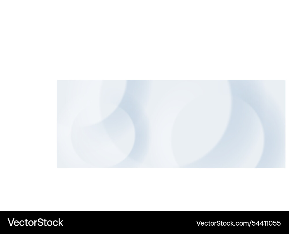 White overlapping circles background for banner Vector Image