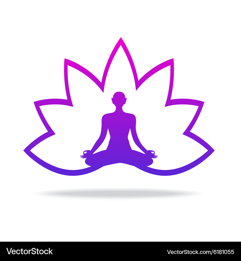 Yoga logo Royalty Free Vector Image - VectorStock