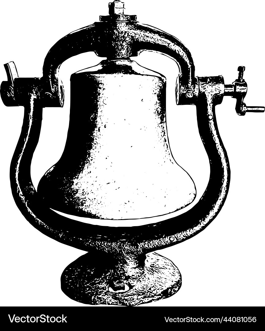 Antique locomotive bell – Royalty-Free Vector | VectorStock