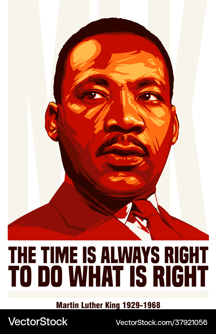Martin Luther King Jr. Royalty Free Vector Image
