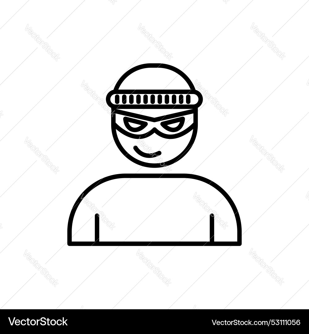 Robber icon Royalty Free Vector Image - VectorStock