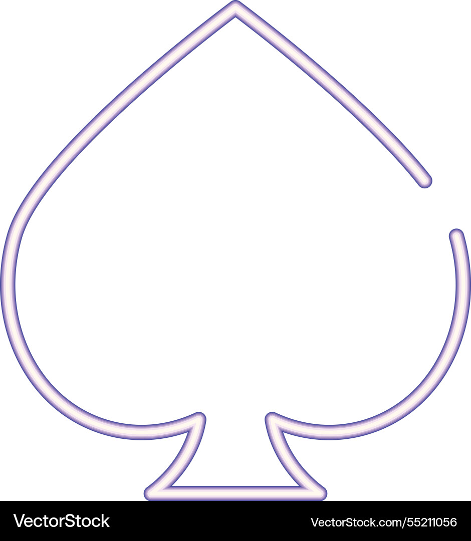 Spade symbol icon Royalty Free Vector Image - VectorStock