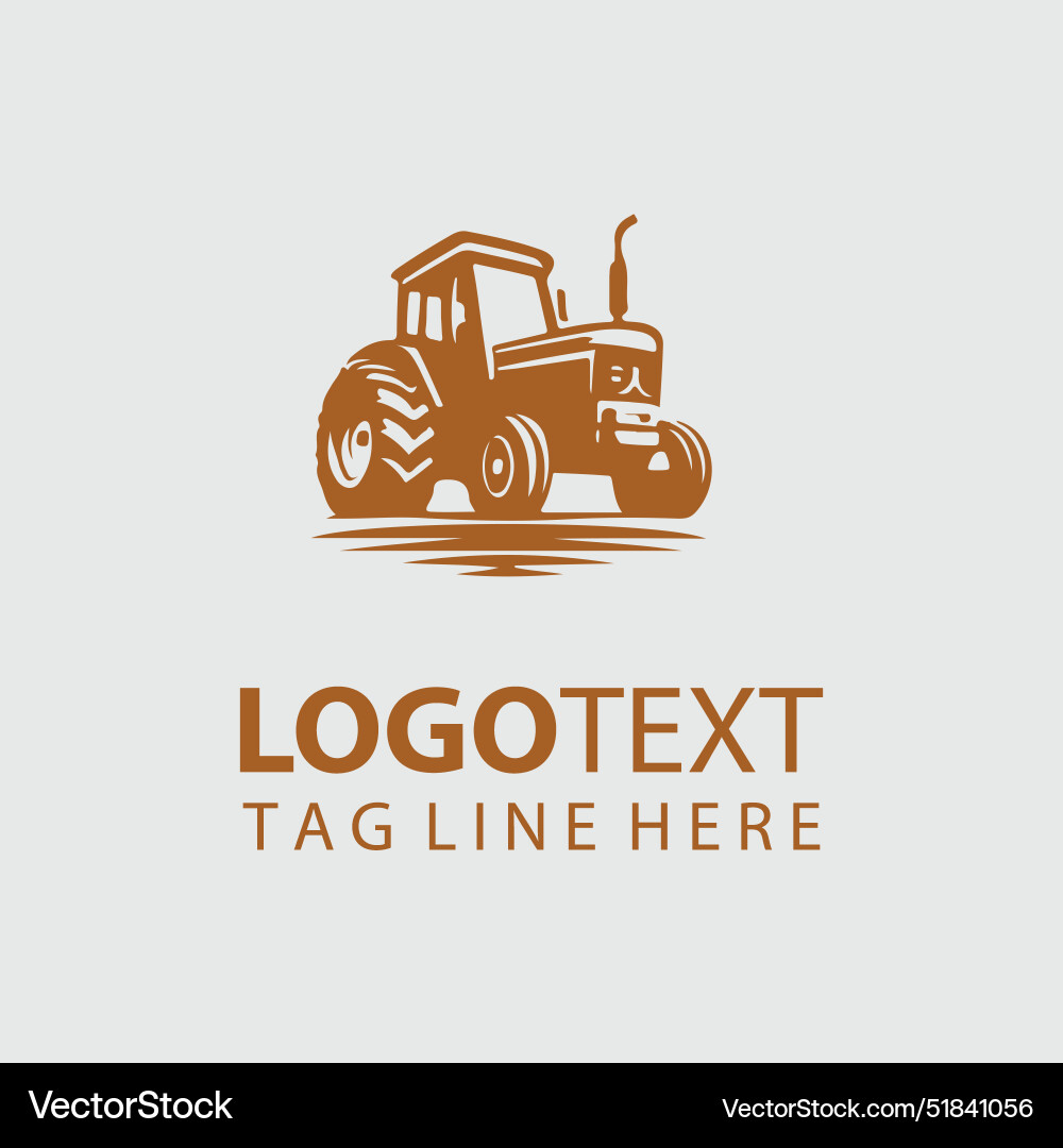 Tractor logo Royalty Free Vector Image - VectorStock