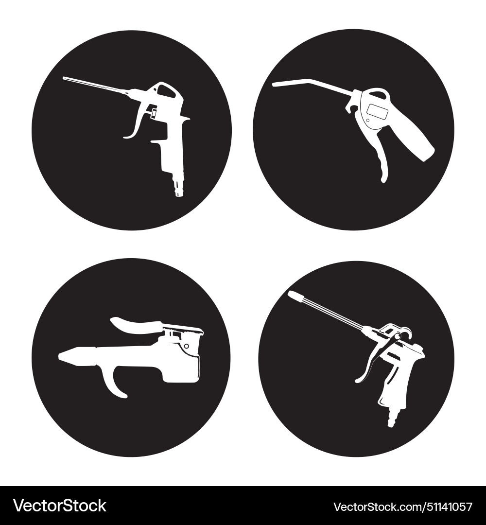 Air blow gun icon Royalty Free Vector Image - VectorStock
