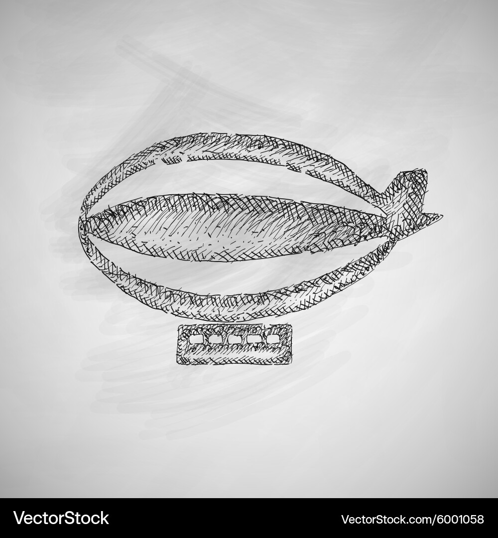 Airship icon Royalty Free Vector Image - VectorStock
