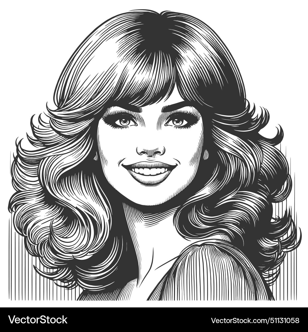 Vintage Woman Laughing Royalty Free Vector Image