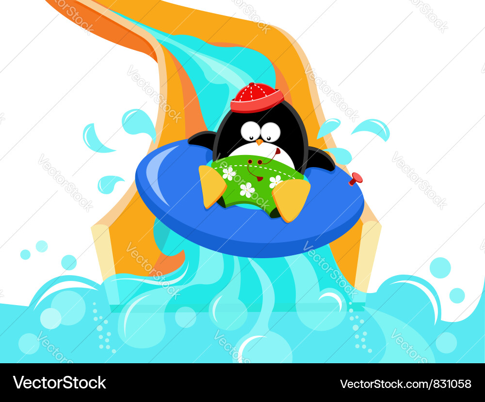 Penguin Cartoon Water Swimming Vector Images (over 420)