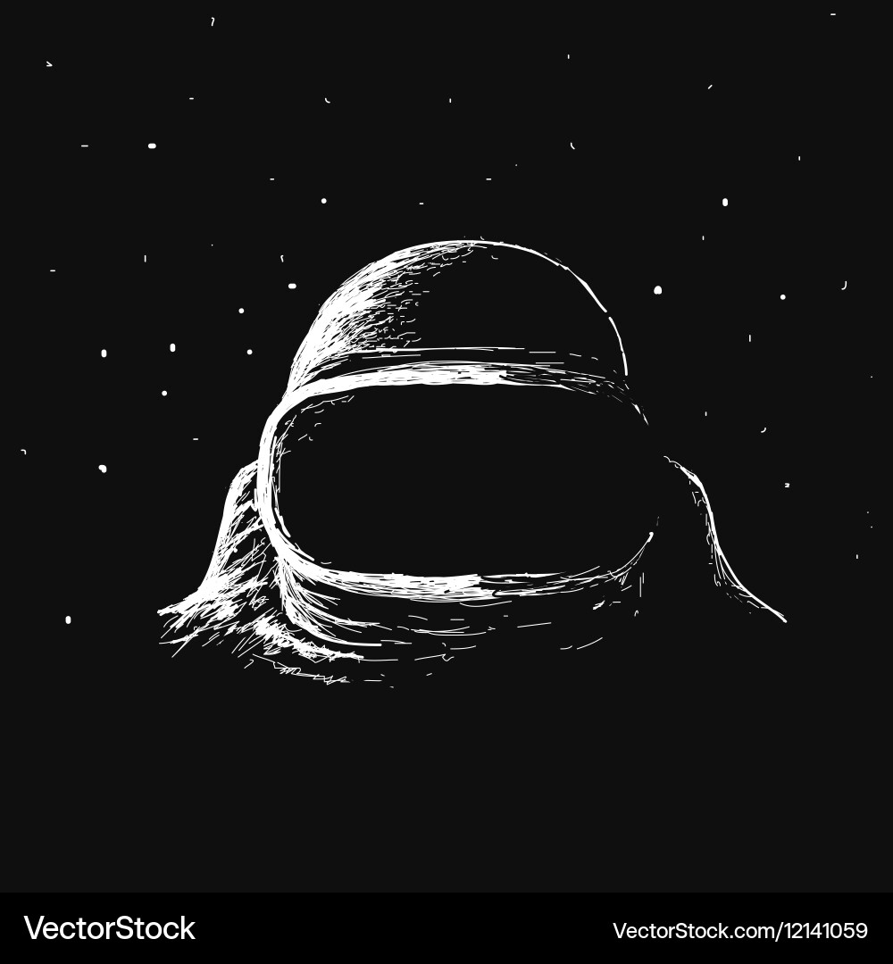 Astronaut in outer space Royalty Free Vector Image