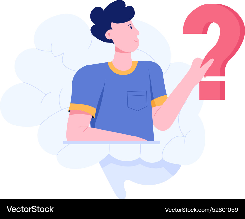 Confused Royalty Free Vector Image - VectorStock