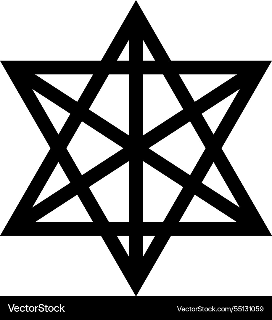 Metatron cube sacred geometry icon black color Vector Image